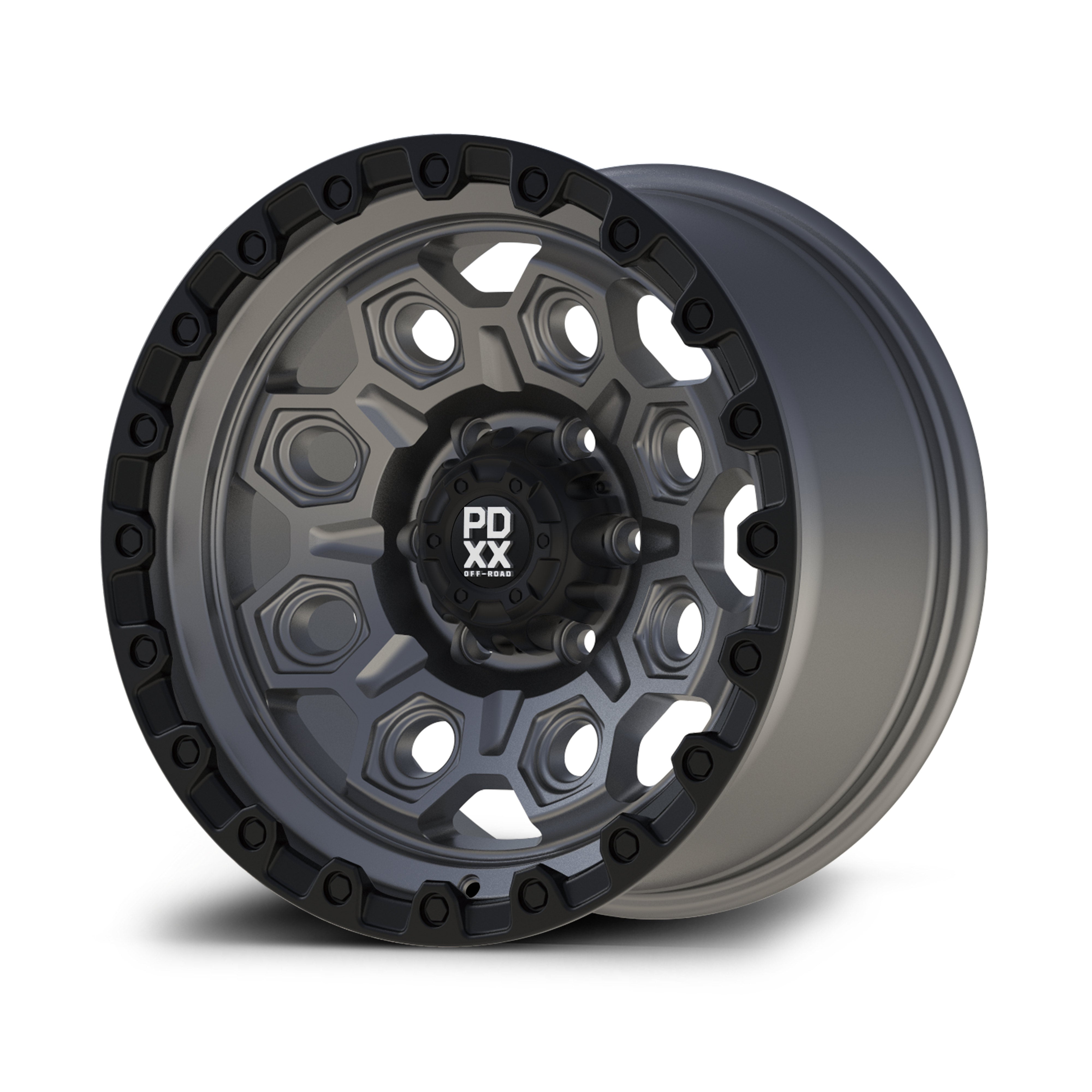 CONQUEST 17" - Satin Gunmetal w/ Black Ring – WHEELSAPE AUSTRALIA