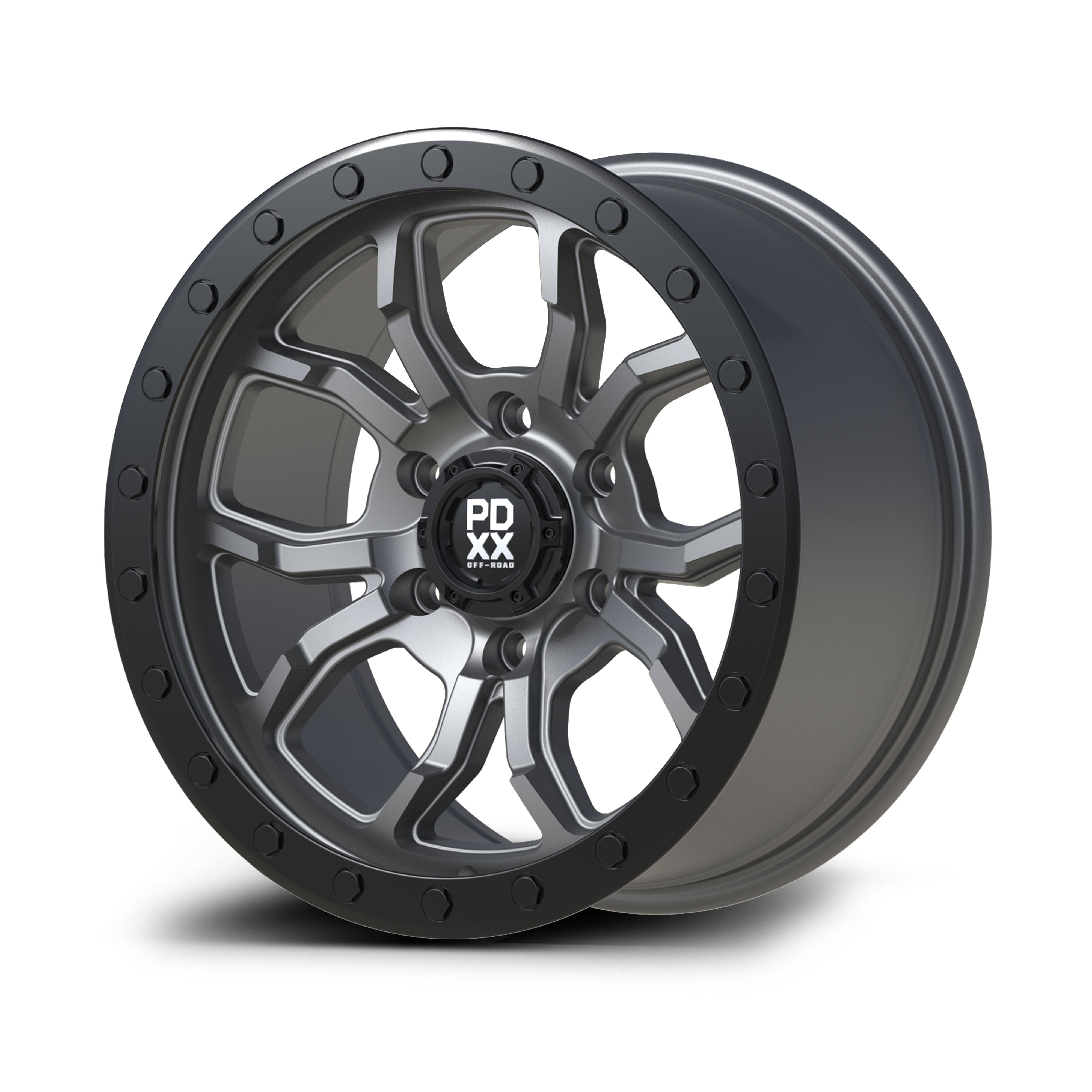 FURY 17" - Satin Gunmetal w/ Black Ring – WHEELSAPE AUSTRALIA